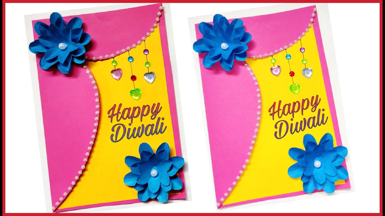 How To Make Diwali Card Very Easy Diwali Card Making Idea Handmade how-to-make-diwali-card-very-easy-diwali-card-making-idea-handmade