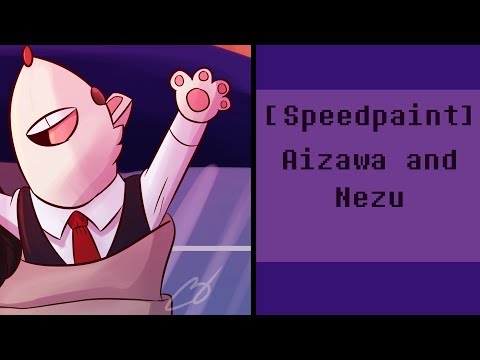 [Speedpaint] Aizawa and Nezu Screenshot Redraw