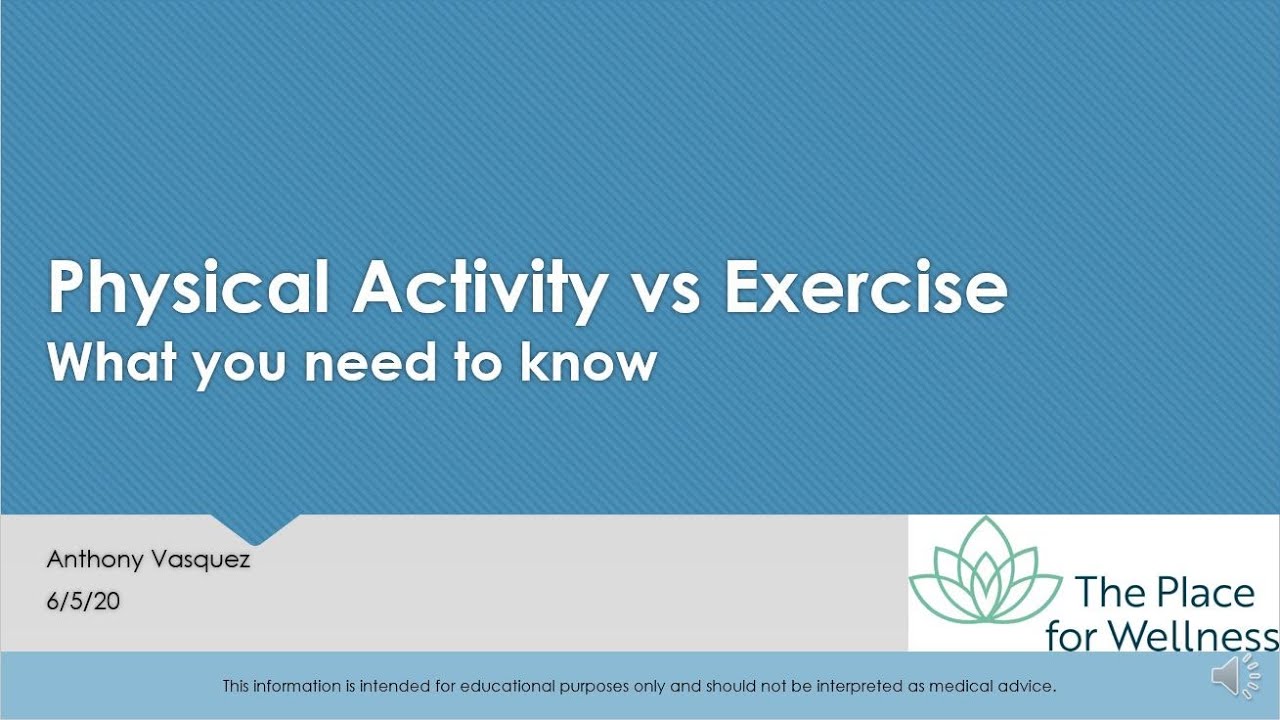 Physical Activity Vs Exercise What You Need To Know YouTube physical-activity-vs-exercise-what-you-need-to-know-youtube