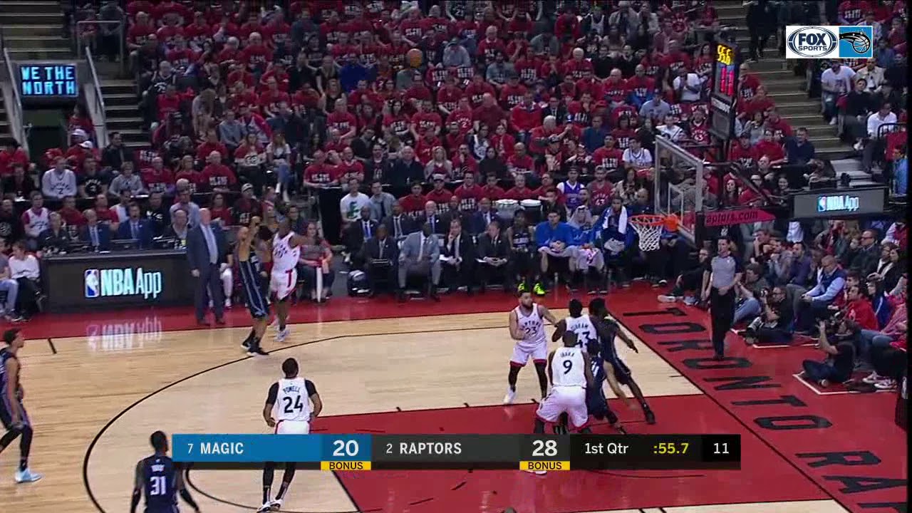 NBA, playoff 2019, Raptors vs. Magic, Round 1, Game 1, Move 13, Evan ...