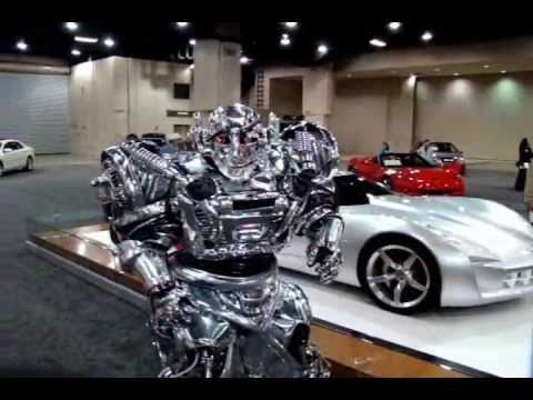 Robot At Auto Shows - YouTube