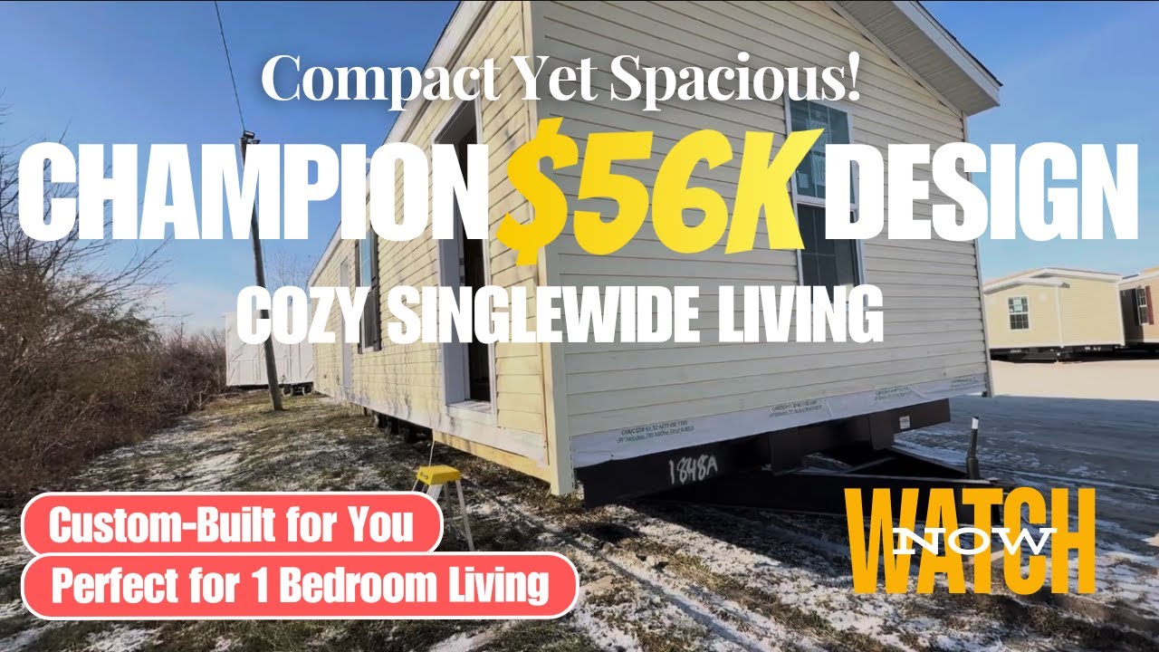 16x36 "Daleville" – Cute 1 Bed/1 Bath Tiny Home | Single Wide Mobile ...