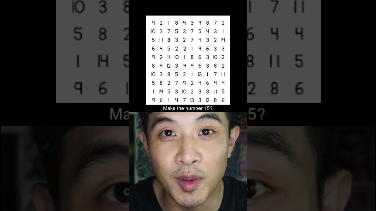 958 Brain Teaser How Fast Can You Make 15 YouTube 958 Brain Teaser How Fast Can You Make 15 YouTube