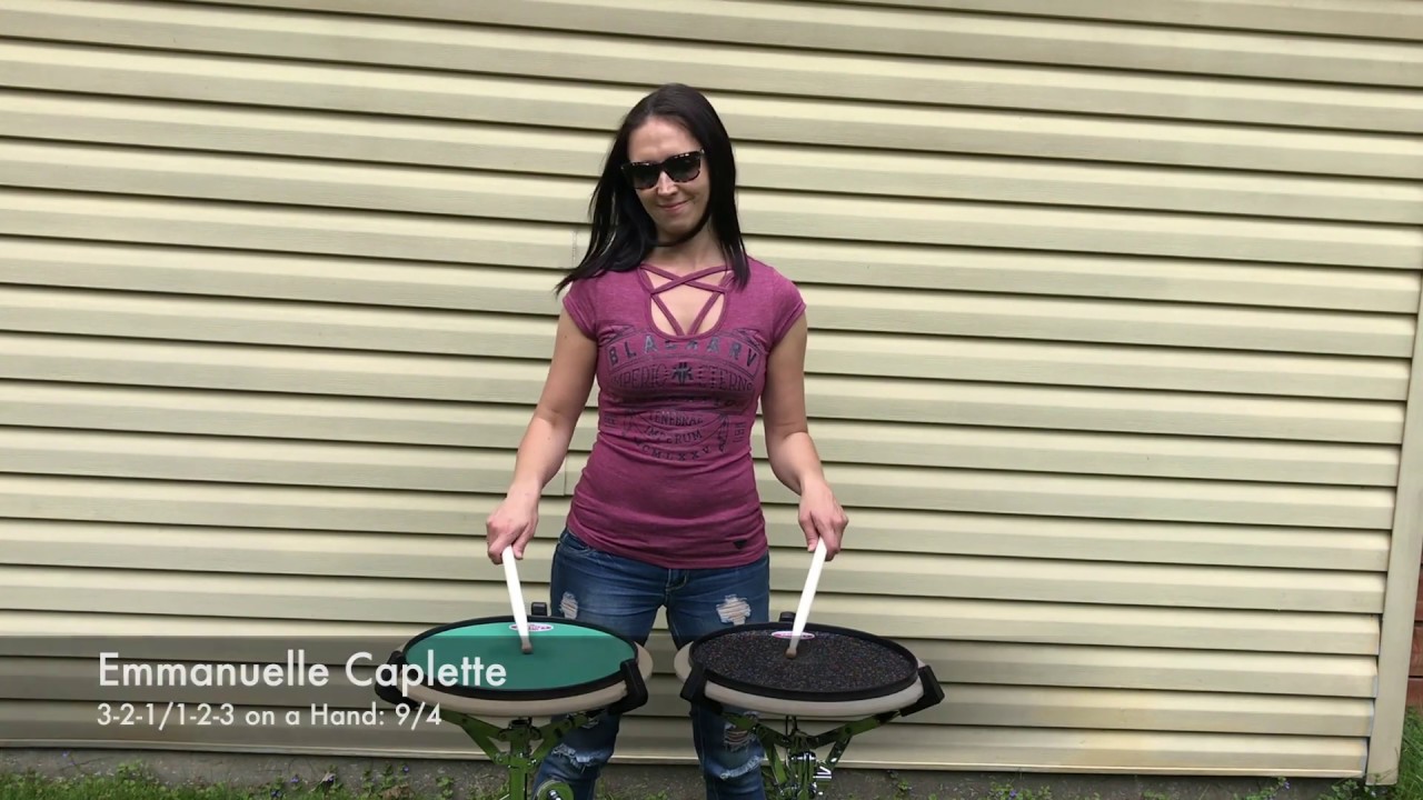 Emmanuelle Caplette 3-2-1 / 1-2-3 on a Hand Coordination - YouTube