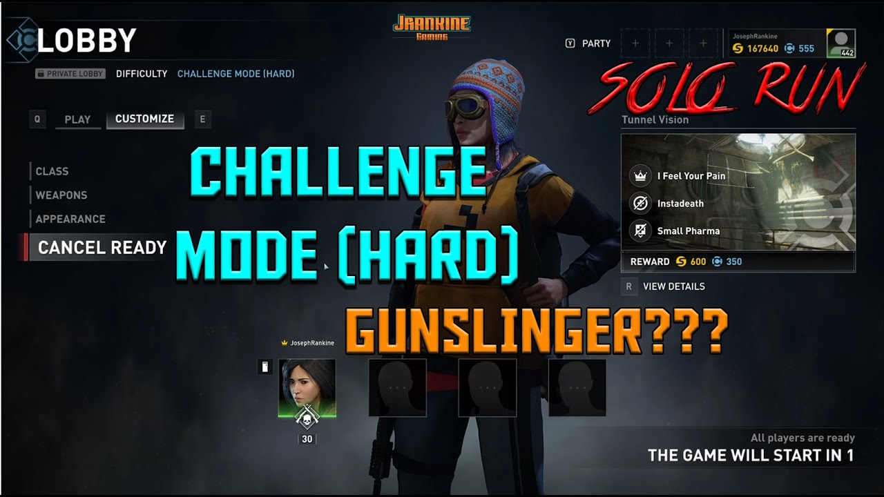 World War Z: Challenge Mode (HARD) | SOLO Gunslinger - YouTube