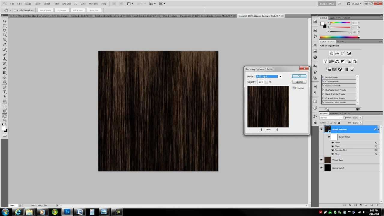 Generating Photorealistic Wood // Adobe Photoshop Tutorial by PSD ...