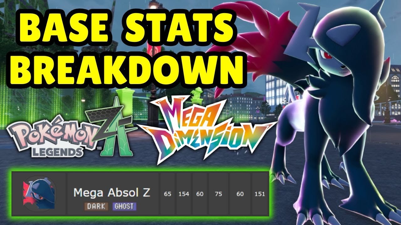 Every New Mega Evolutions Base Stats! Pokemon Legends Z-A Mega ...