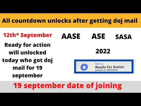 All countdown unlocks after getting date of joining mail || countdown ...