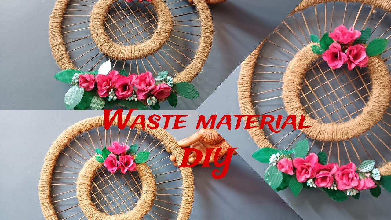 Old Jhaadu DIY || Cardboard Craft || Wall Hanging || Broom🧹 Sticks ...