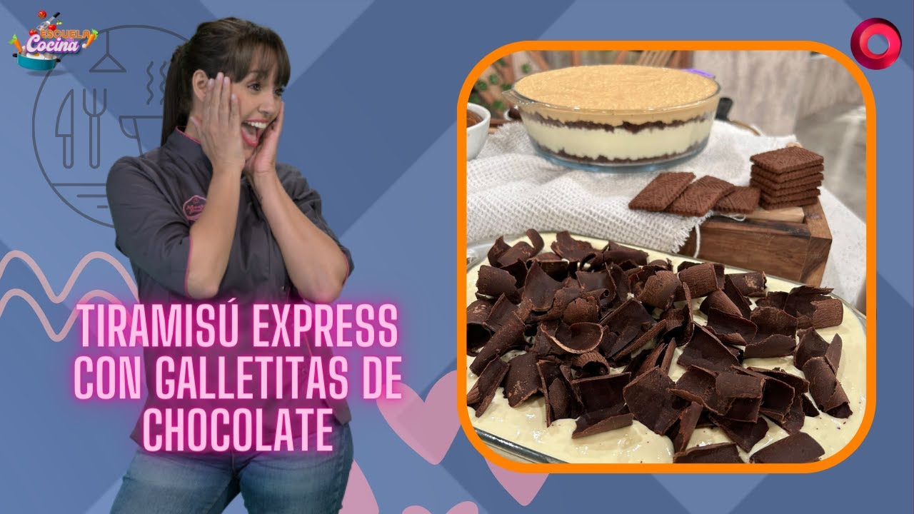 Tiramisú express con galletitas de chocolate - YouTube
