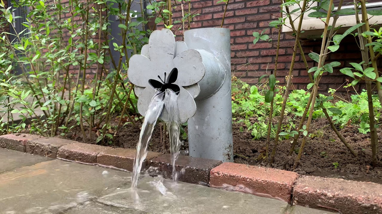 BUHWA waterspuwer Bloem 4 - YouTube
