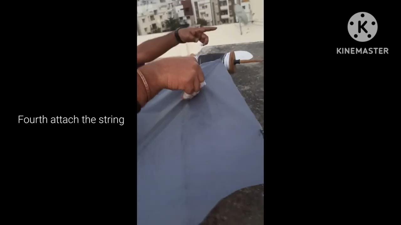 How to attach string to a kite 🪁 - YouTube