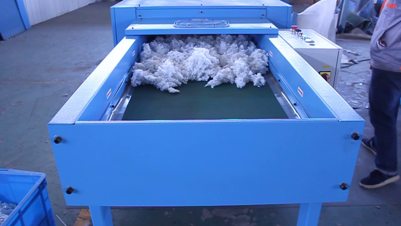 Fiber opening machine (Non-silicon fiber processing) - YouTube