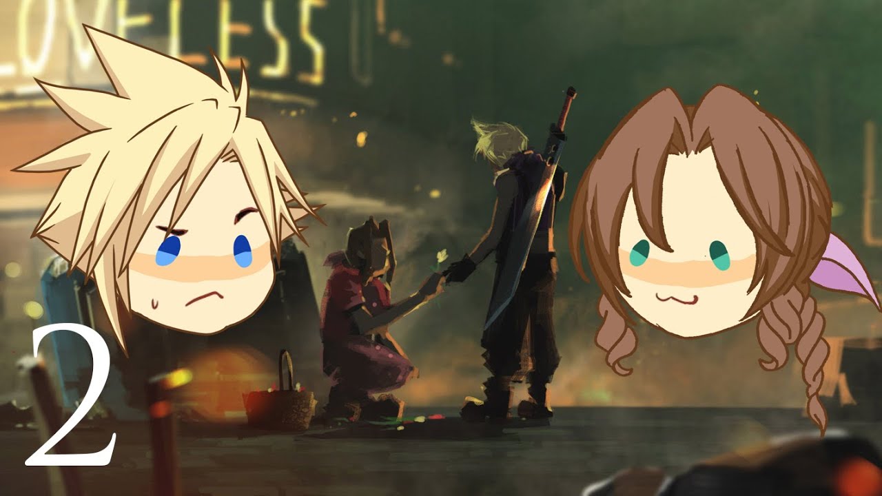 Let's Play FF7 - Part 2 - A floating city.. pretty unsettling scenery ...