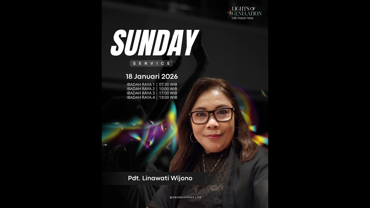 Sunday Service I January 18, 2026 - Pdt. Linawati Wijono - YouTube