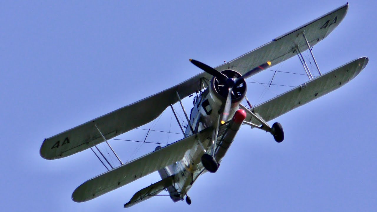 81 Year Old WW2 Fairey Swordfish Departure & Arrival at Liverpool ...