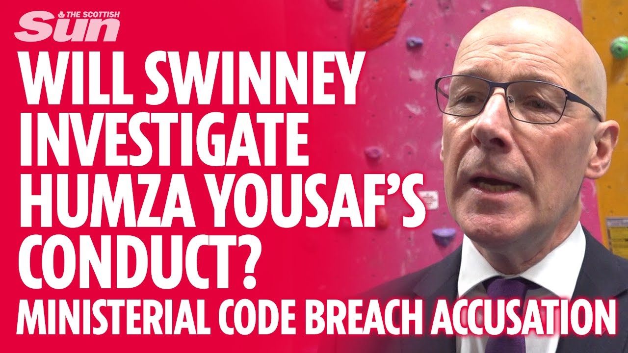Will John Swinney launch probe into Humza Yousaf’s ministerial code breach accusation? - YouTube