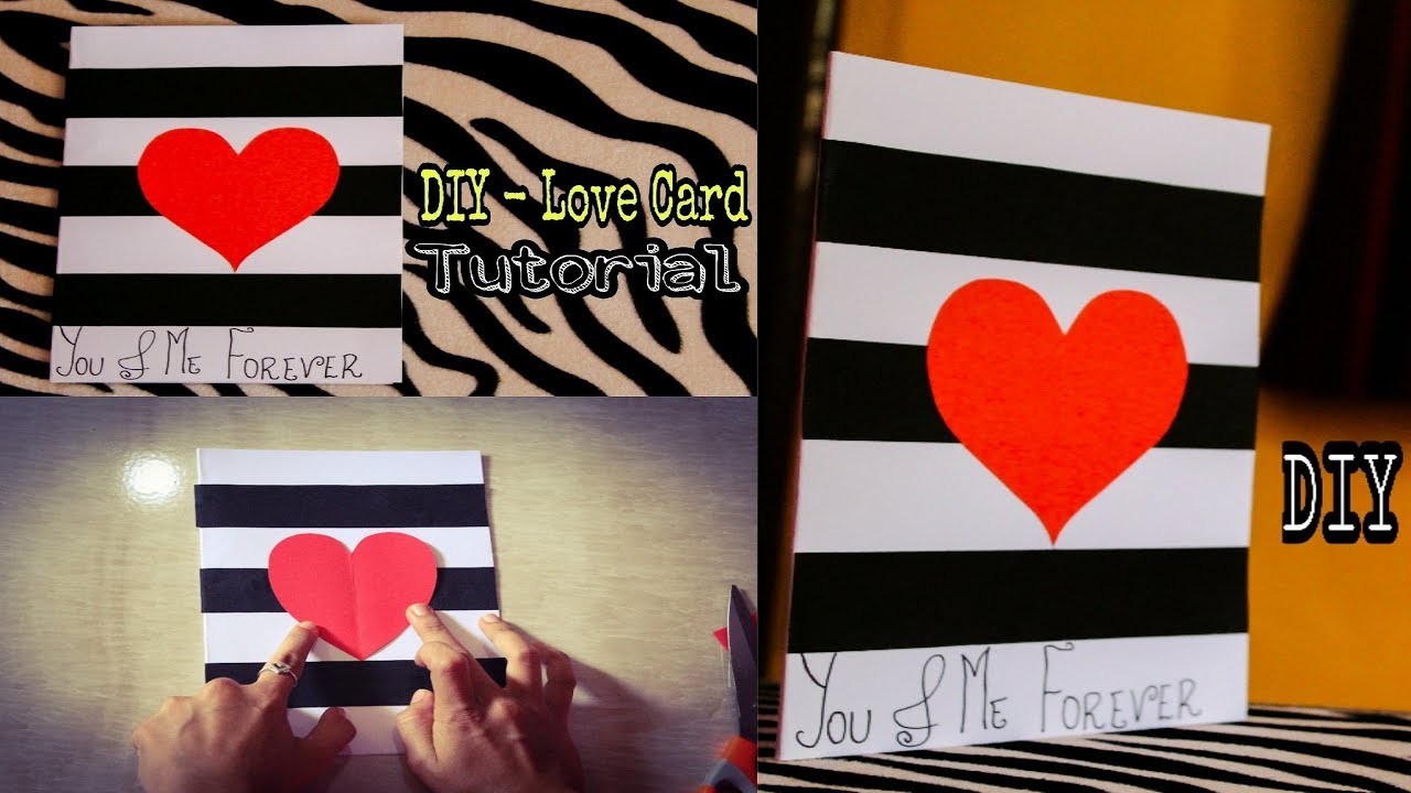 DIY Love Card | Cute & Easy Greeting card Tutorial | How To Make ...