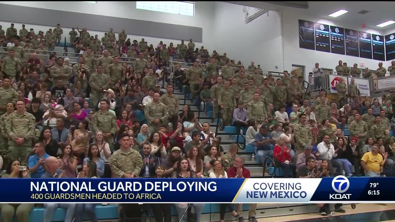 400 New Mexico National guard members deploying to Africa - YouTube
