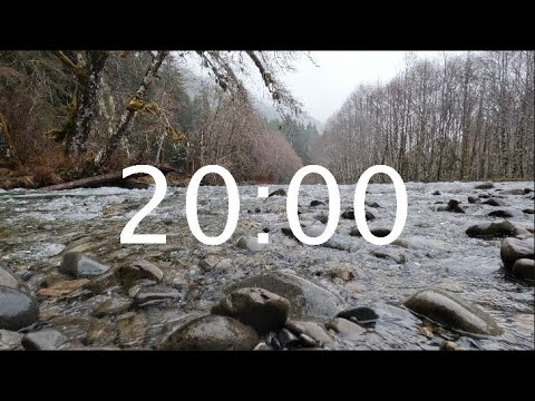 20 Minute Timer - Rainy Day Classroom Timer - YouTube