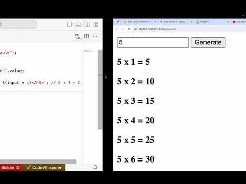 Table Generator | Class Recap JS - YouTube