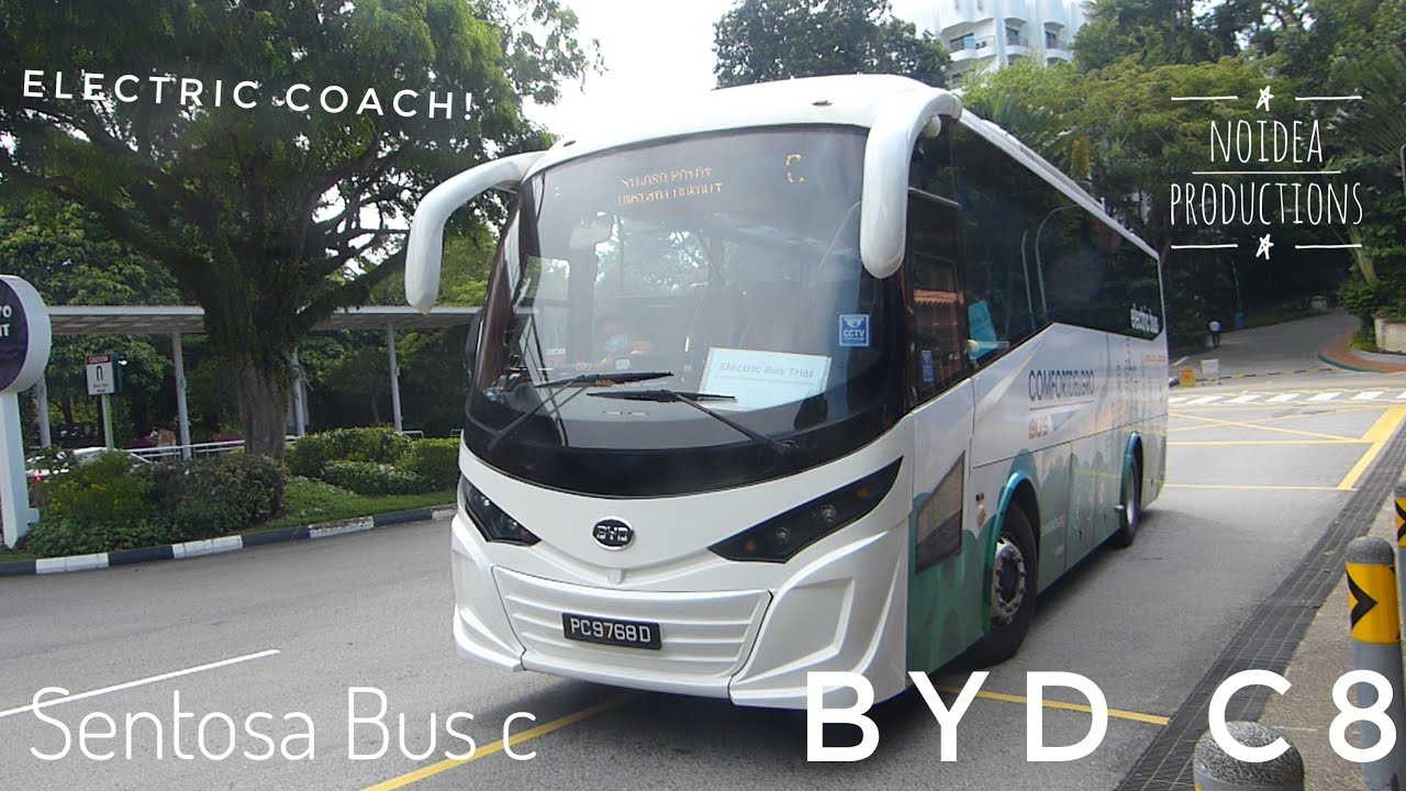 [Trial Buses] More electric buses! | BYD C8 Electric Coach (PC9768D) on ...