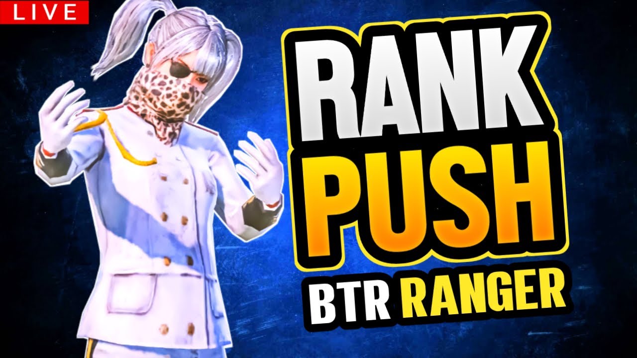 RANK PUSH GAMEPLAY | JOIN WITH TEAMCODE | BGMI LIVE | BTR RANGER - YouTube