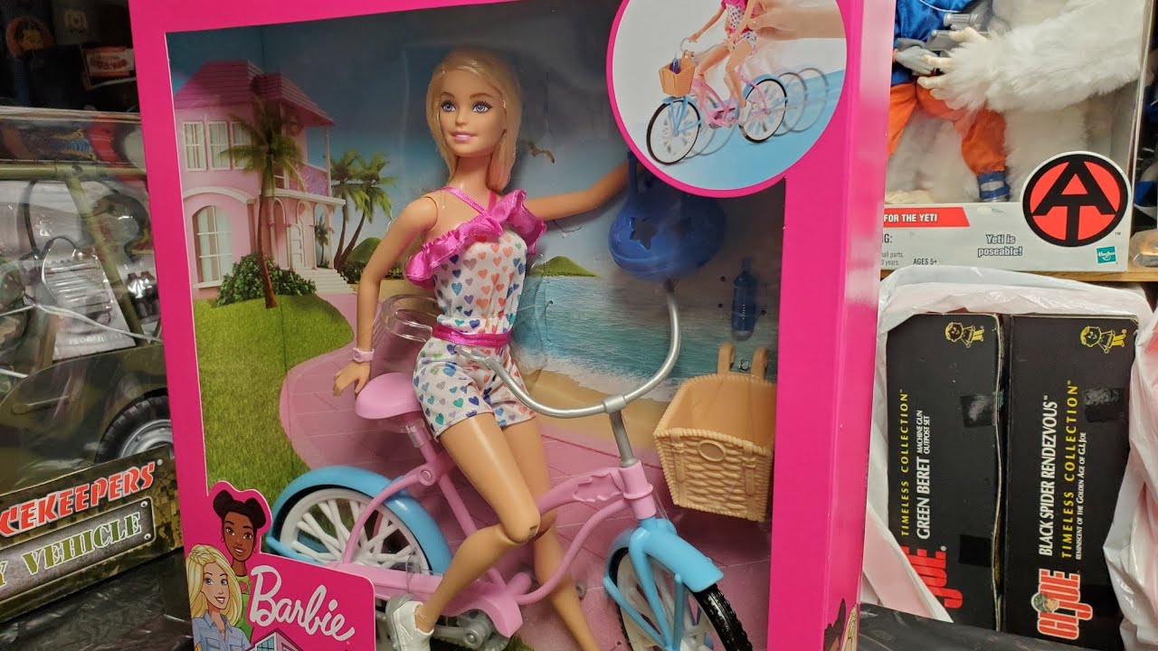 BARBIE BICYCLE FIGURE SET !!! - YouTube