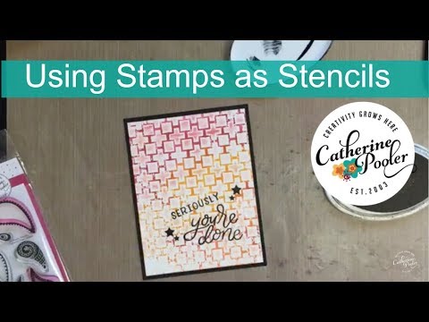 Using Stencils as Stamps - Brick Wall with Graffiti Style Sentiments ...