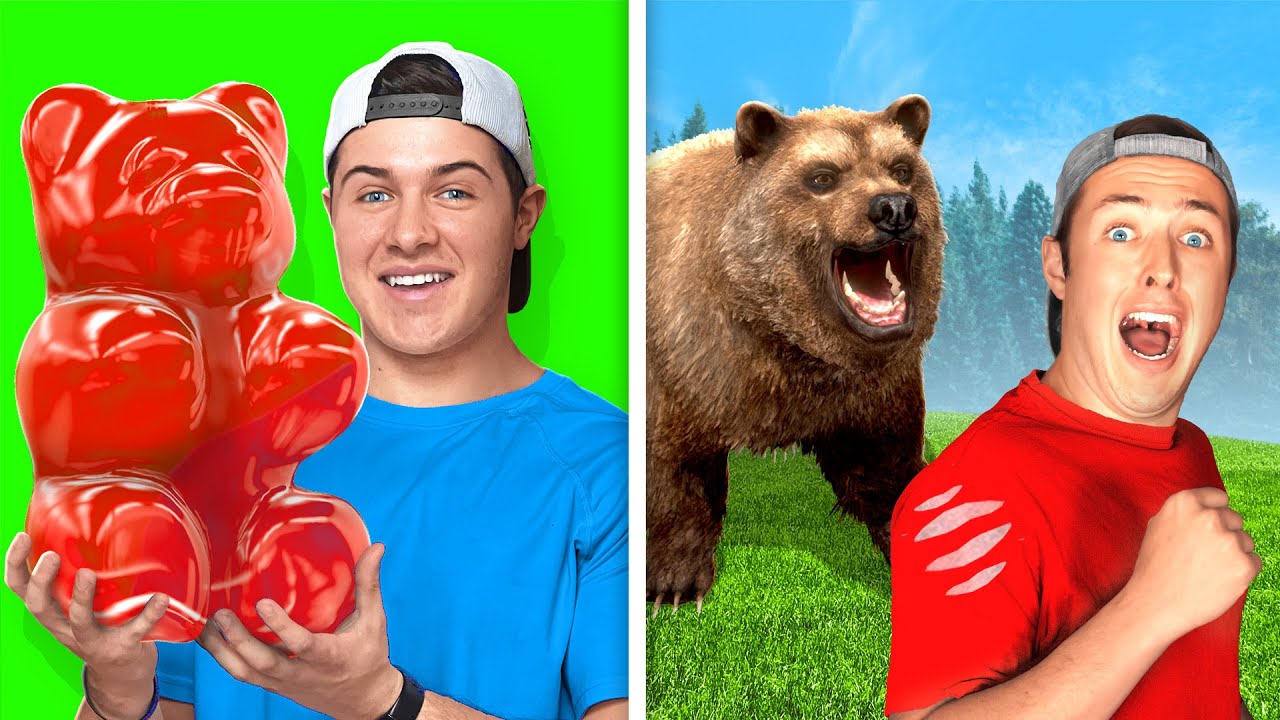 Gummy vs Real Challenge - YouTube