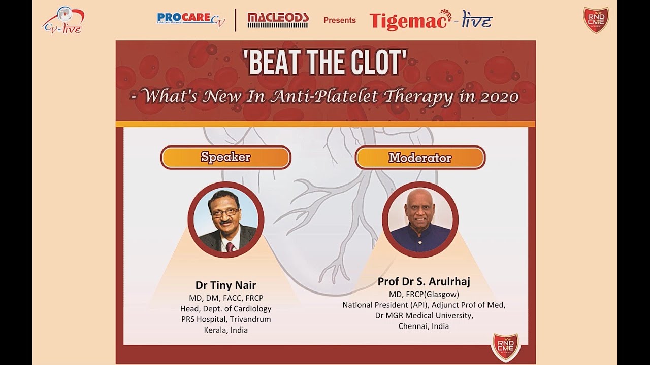 "BEAT THE CLOT" - What's new in anti-platelet therapy in 2020? - YouTube