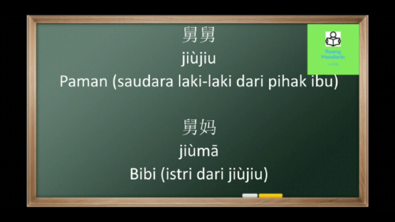 Belajar bahasa Mandarin (家庭称呼 jiatingchenghu)panggilan keluarga dalam ...