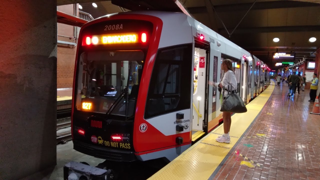 SF Muni 2017 Siemens S200 LRV4 #2008 on Route S Shuttle to Castro - YouTube