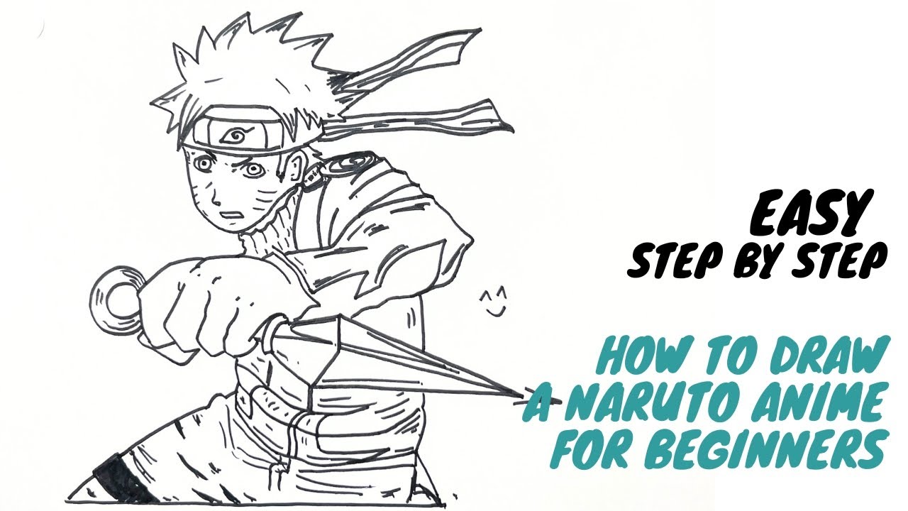 How to Draw A Naruto Anime for Beginners | Easy Step by Step | Arshaka ...