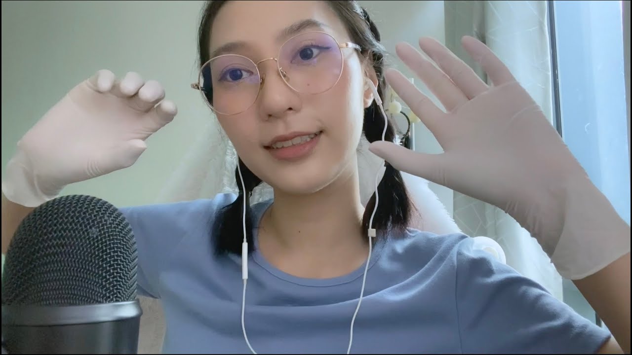 ASMR Latex Gloves XS Size Relax Sounds [ Talking Thai ] 🖤💋 - RAINIE ASMR - YouTube