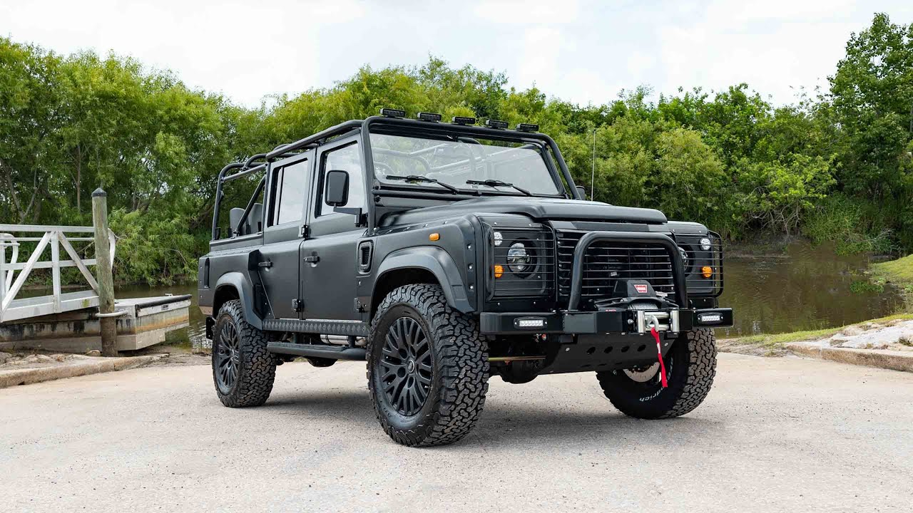 Fully RESTORED Land Rover DEFENDER 110 Soft Top with GM LT1 Engine ...