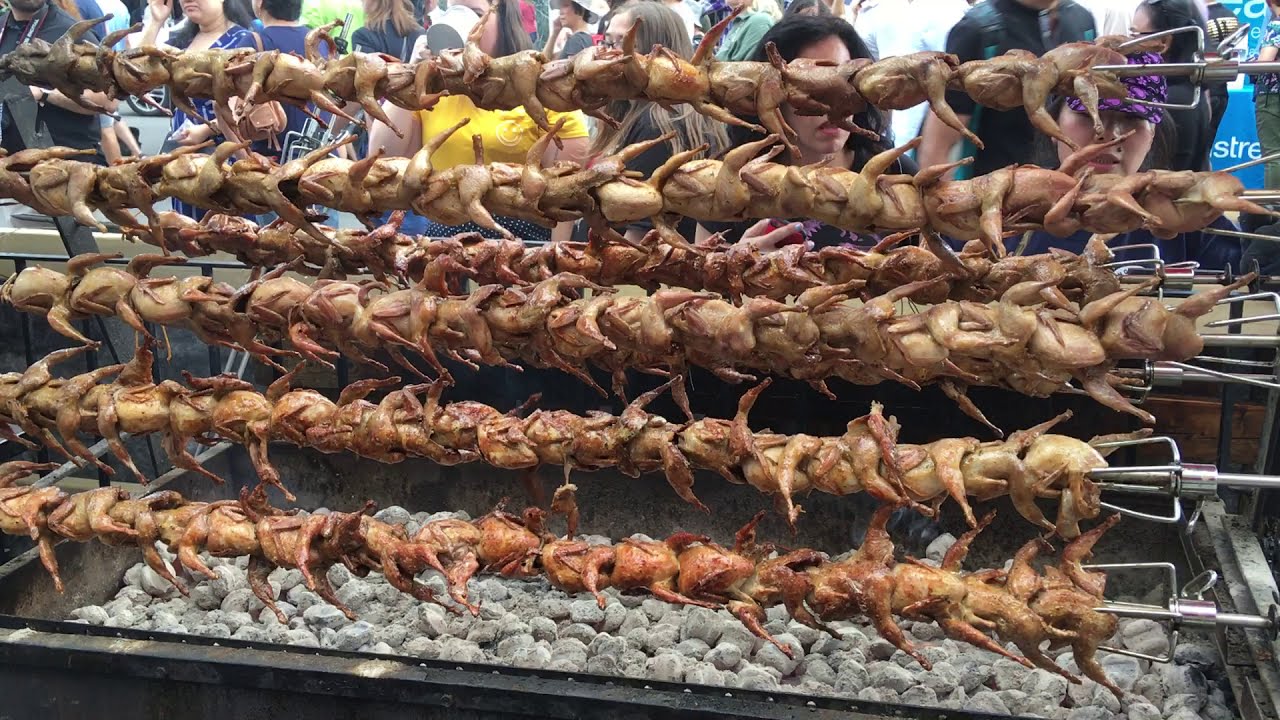 Greek Festival Food - Grilled Quail - BBQ Quail - YouTube