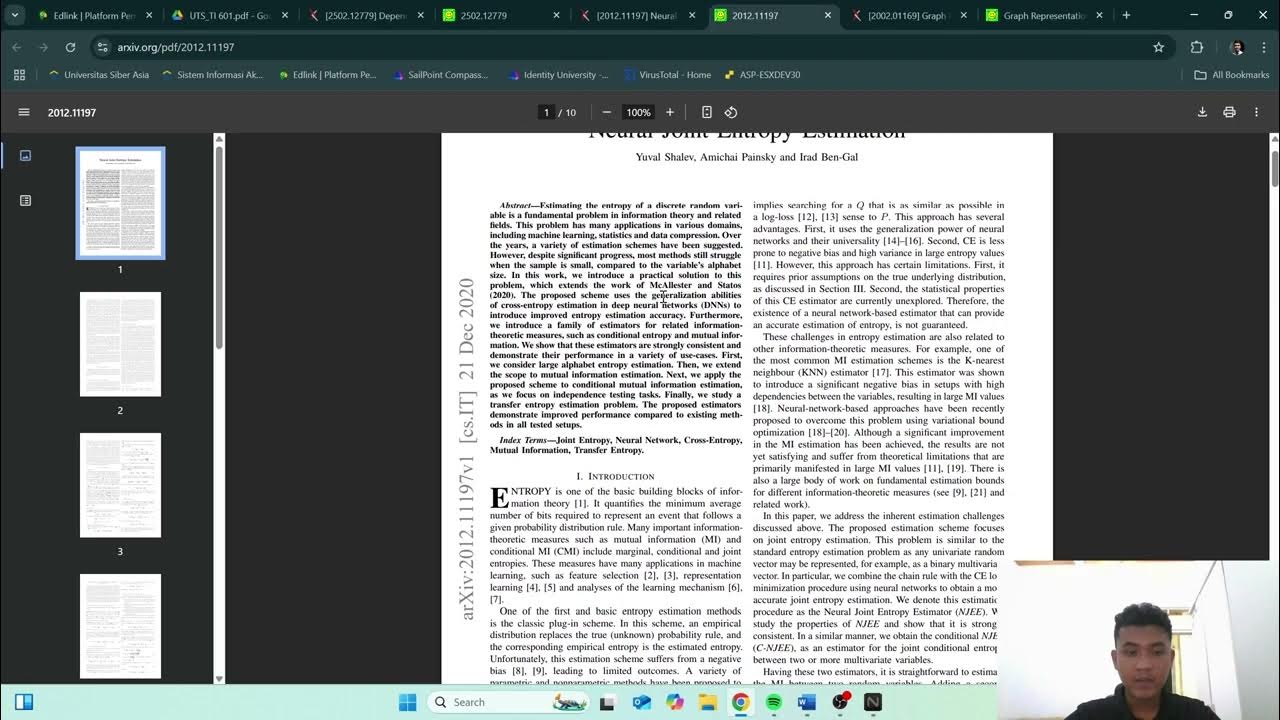 UTS Teori Informasi UNSIA - YouTube