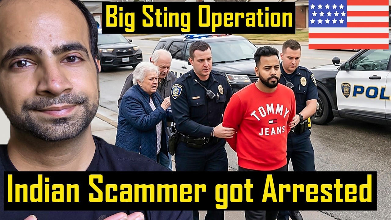WANTED Indian Scammer Arrested in a STING Operation in America - YouTube
