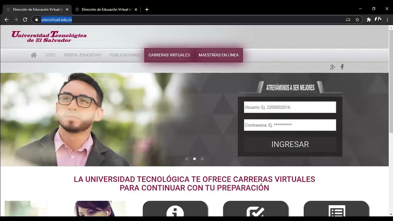 Ingresar a Utec Virtual - YouTube