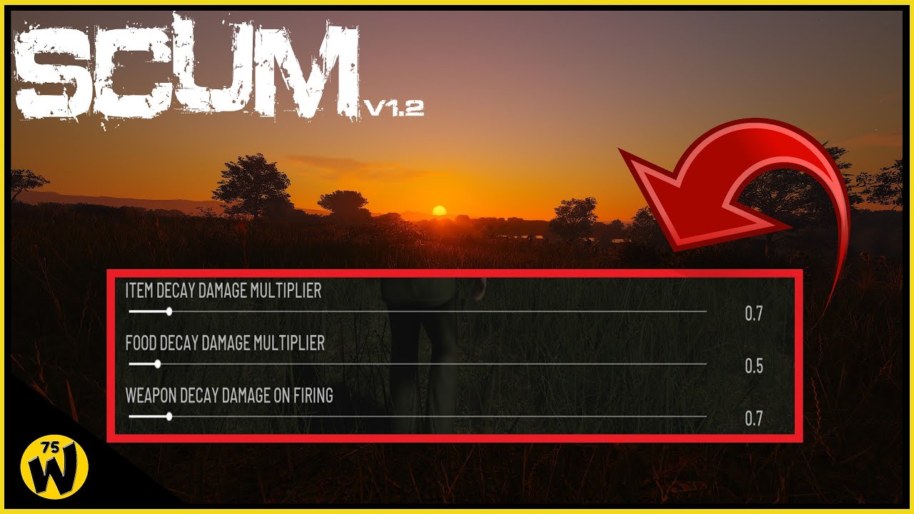 SCUM 1.2 - Item/Food/Weapon Decay Rate Change And What You Can Do - YouTube