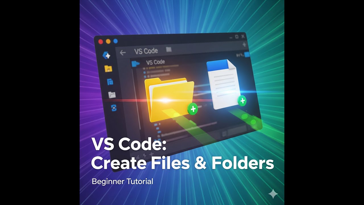 How to Create Files and Folders in VS Code |Beginner Tutorial #beginnercoders #vscode #folder # ...