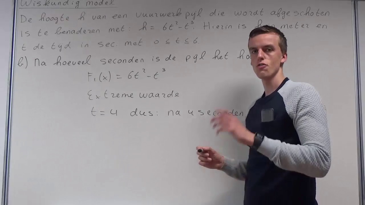Wiskundig model (HAVO wiskunde B) - YouTube