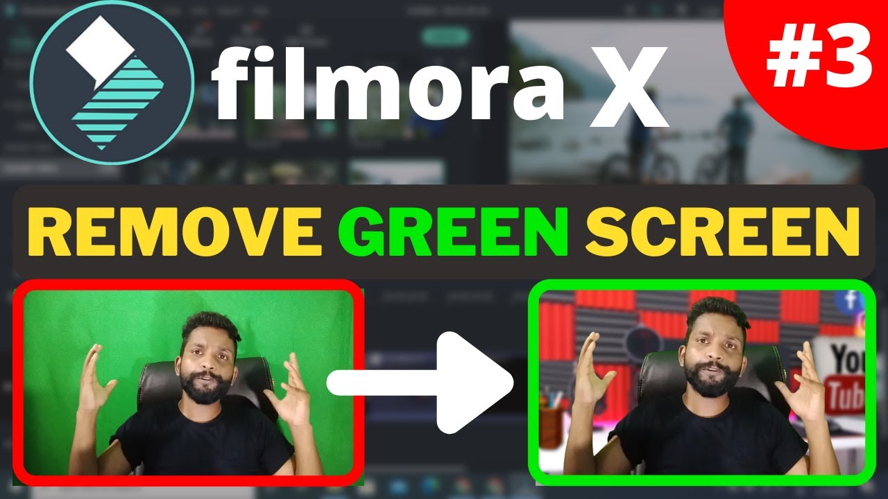 How remove green background in filmora X | Chroma Key Use In Filmora ...