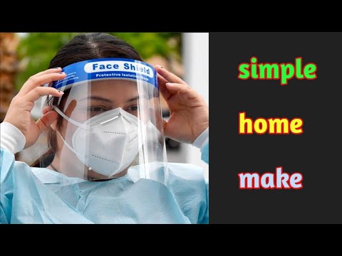 how to make a simple Face SHIELD/DIY PPE handmade 2minutes - YouTube