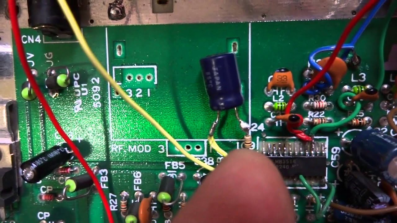 PAL Sega Master System II (SMS2) 3006-05A To NTSC J Video And Audio Mod ...