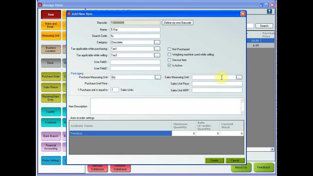 Adding an item in HD POS - YouTube