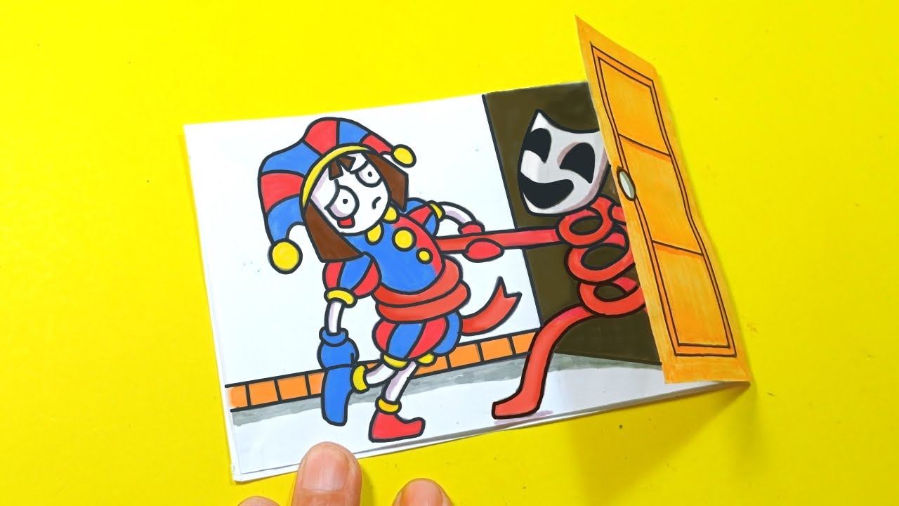 POMNI & GANGLE From THE AMAZING DIGITAL CIRCUS ART AND CRAFT COOL - YouTube