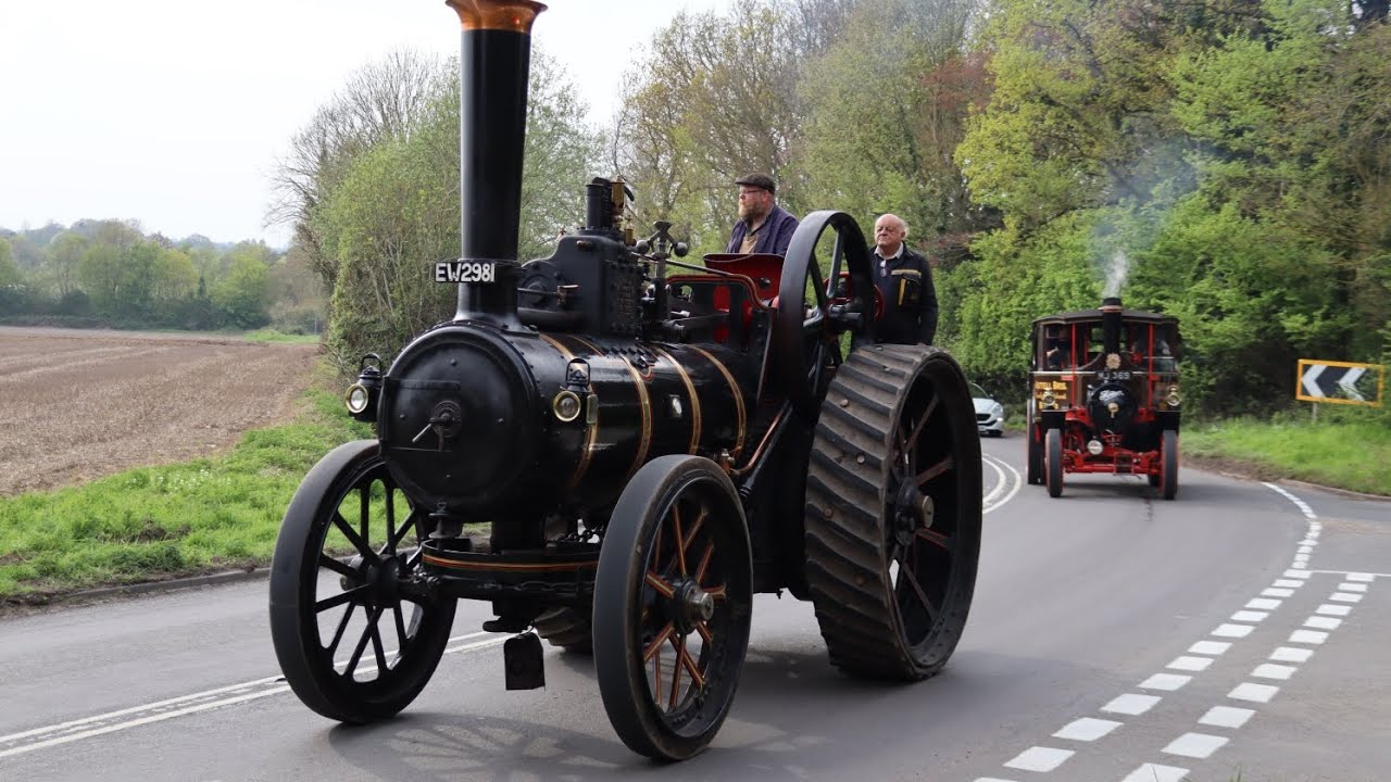 Steam Engine Road Run: Bressingham to Diss - YouTube