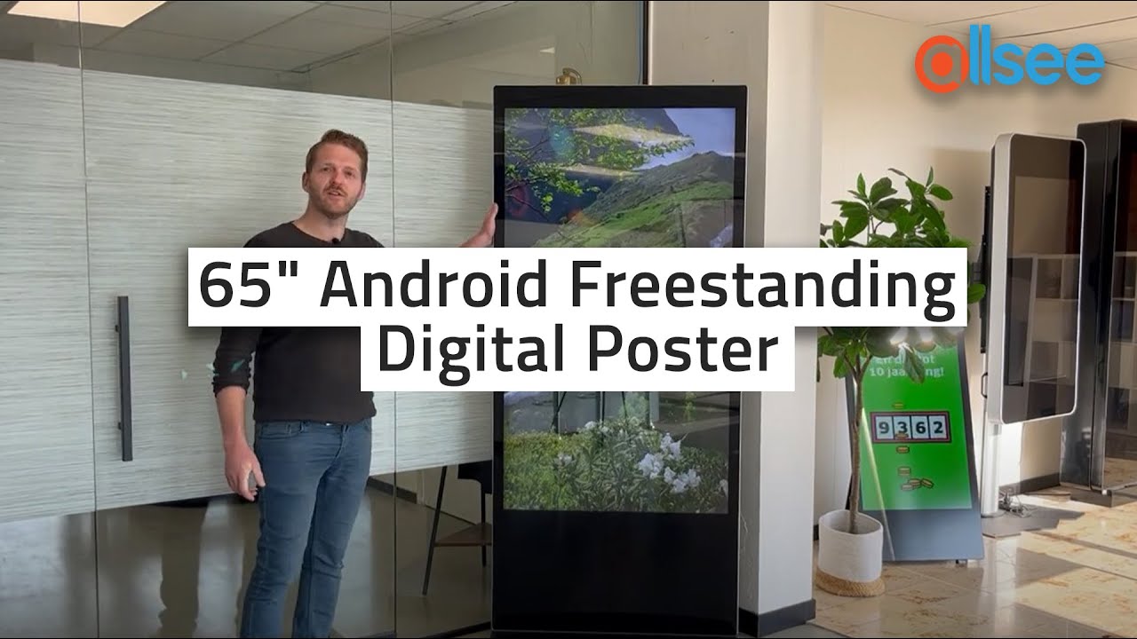Digital Signage Product Overview: 65" 4K Android Freestanding Digital ...